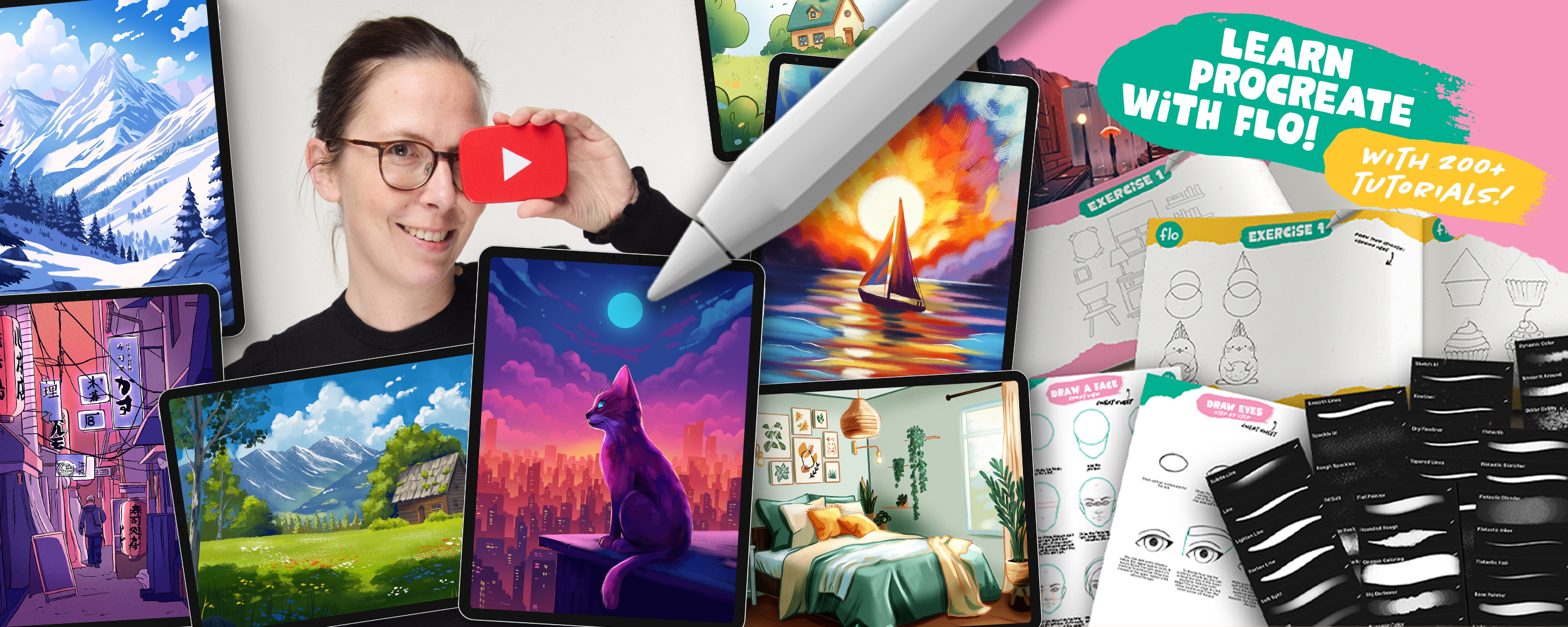 digital art tutorial art with flo