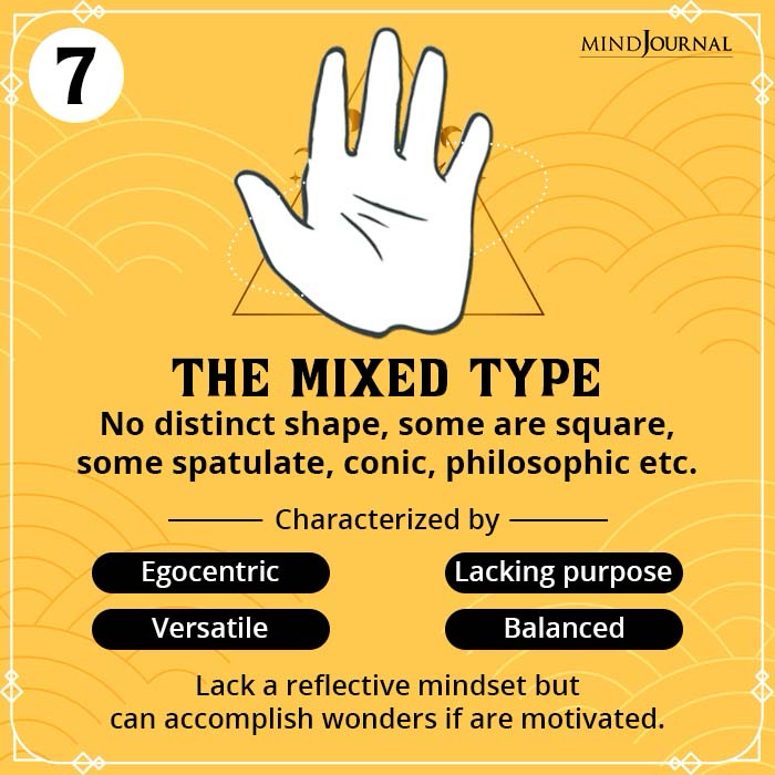 different palm hands