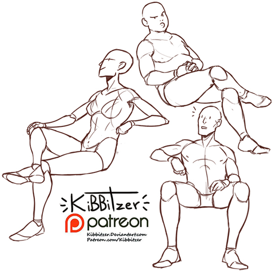 sitting pose reference
