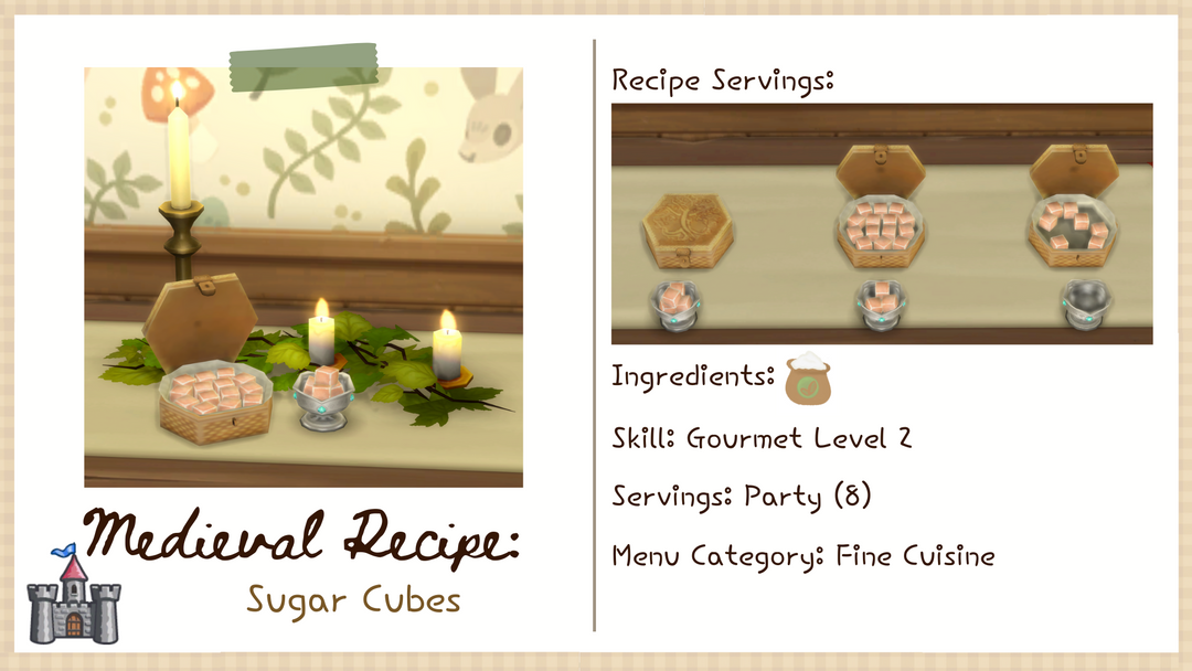 sugar cube ingredients