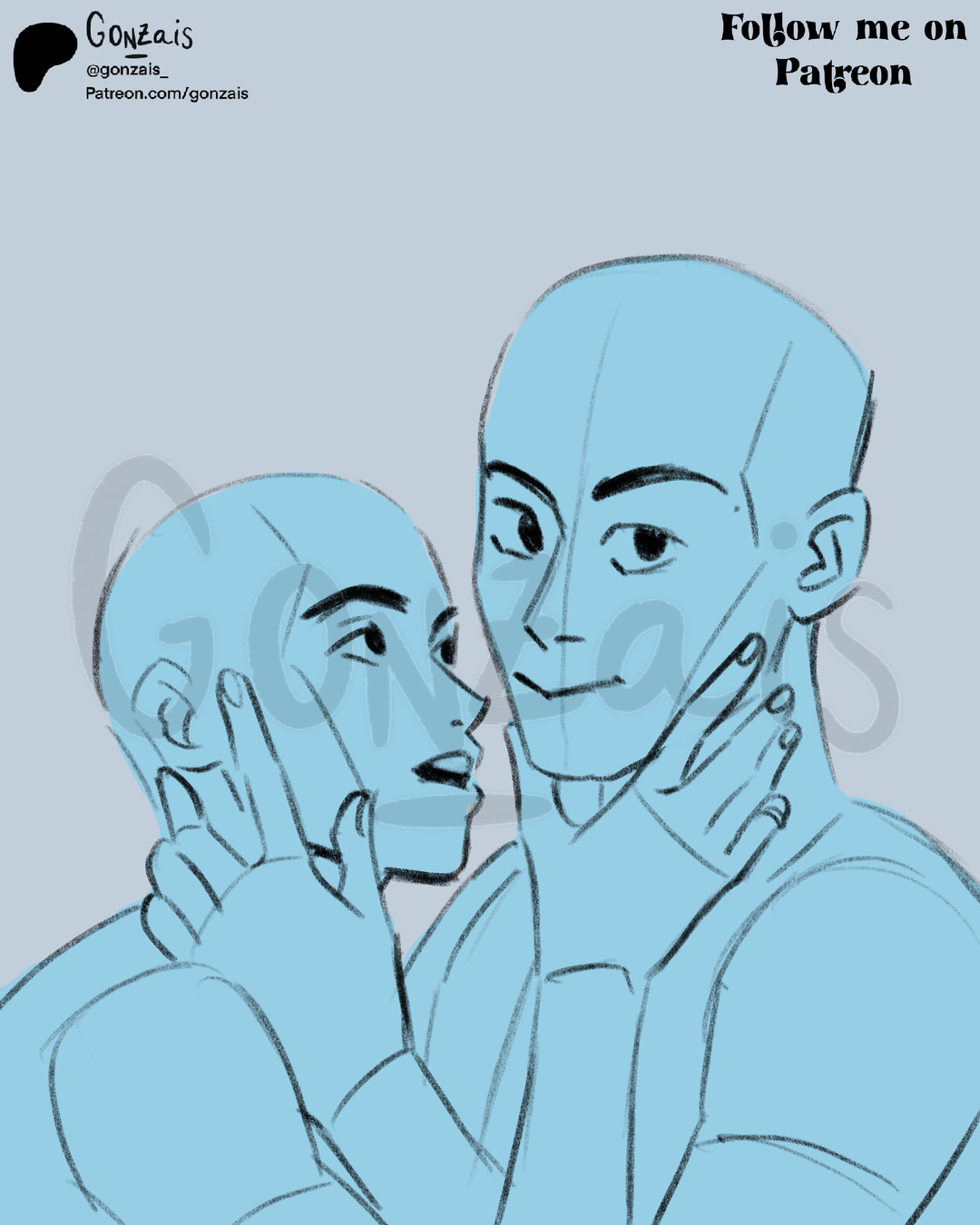 couples poses drawing reference