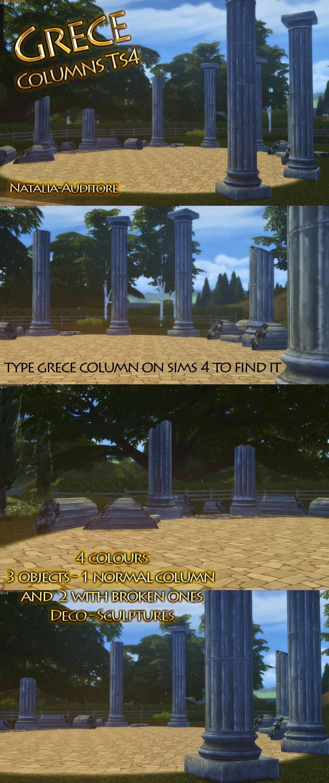 columns sims 4