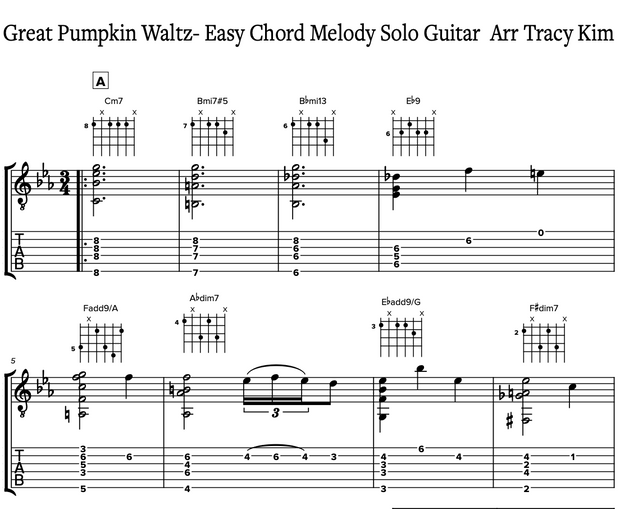 easy chord melody