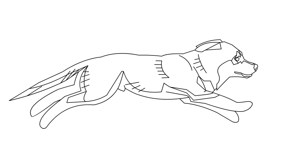 running dog animation frames