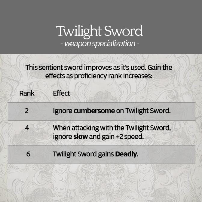 twilight sword mastery