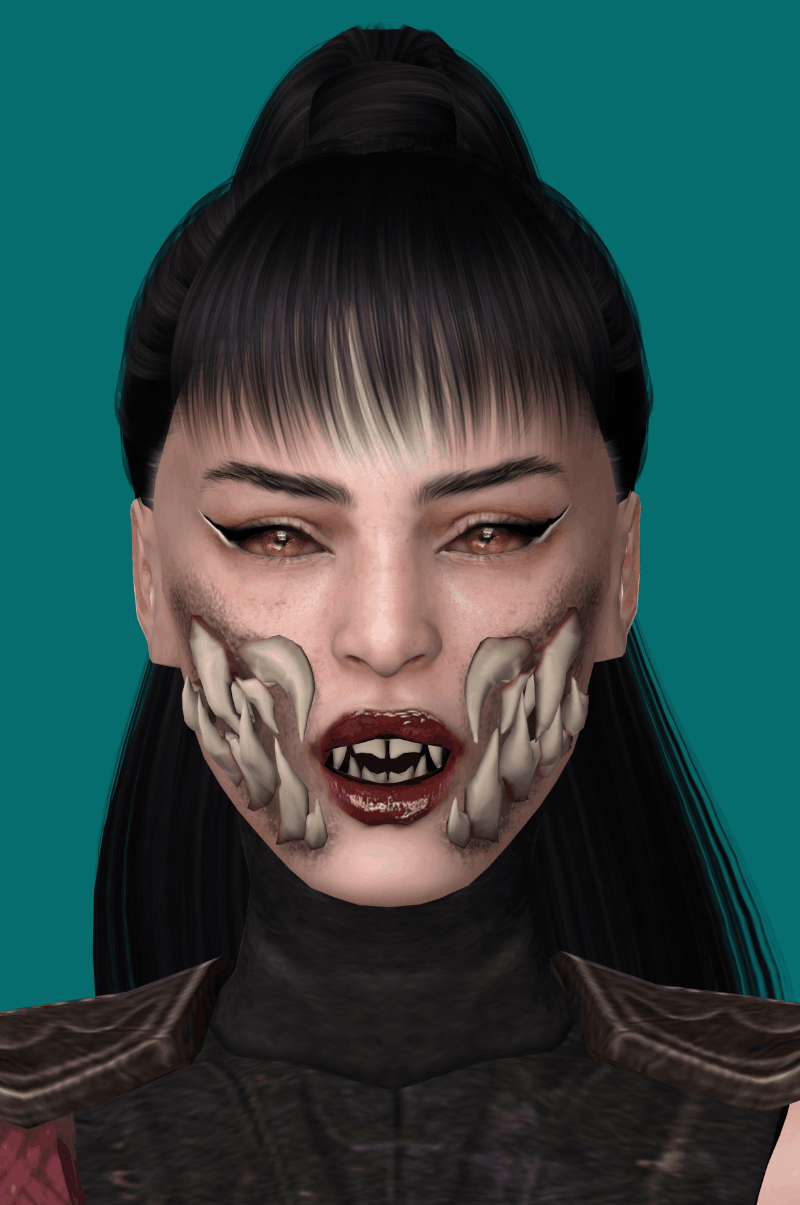 mileena teeth description