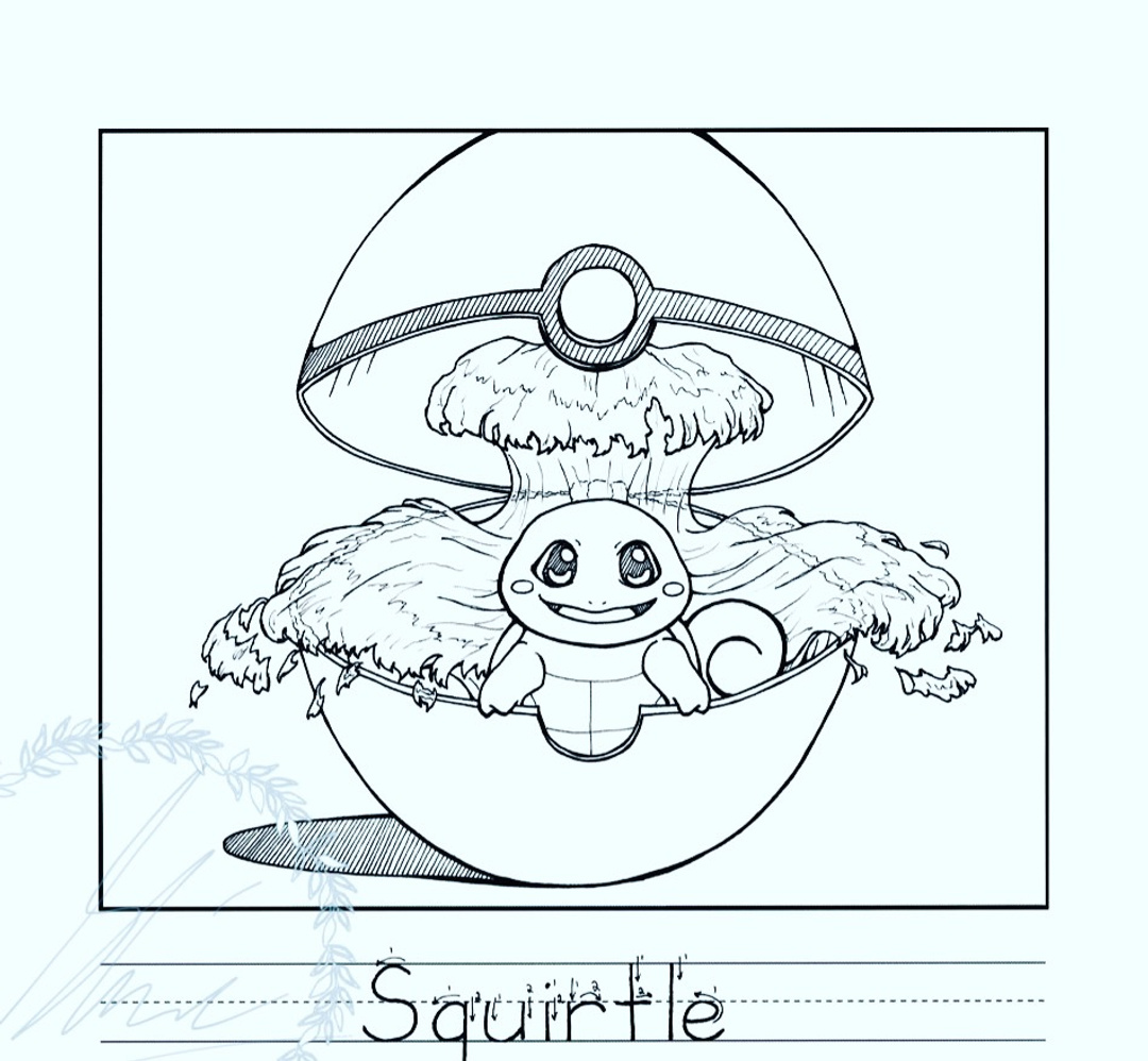 pokeball coloring picture