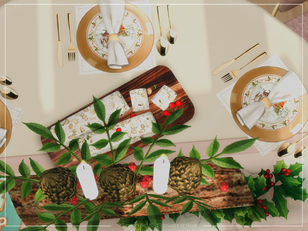 fancy table setting sims 4
