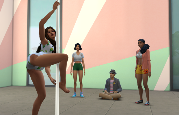 sims pole dance animations