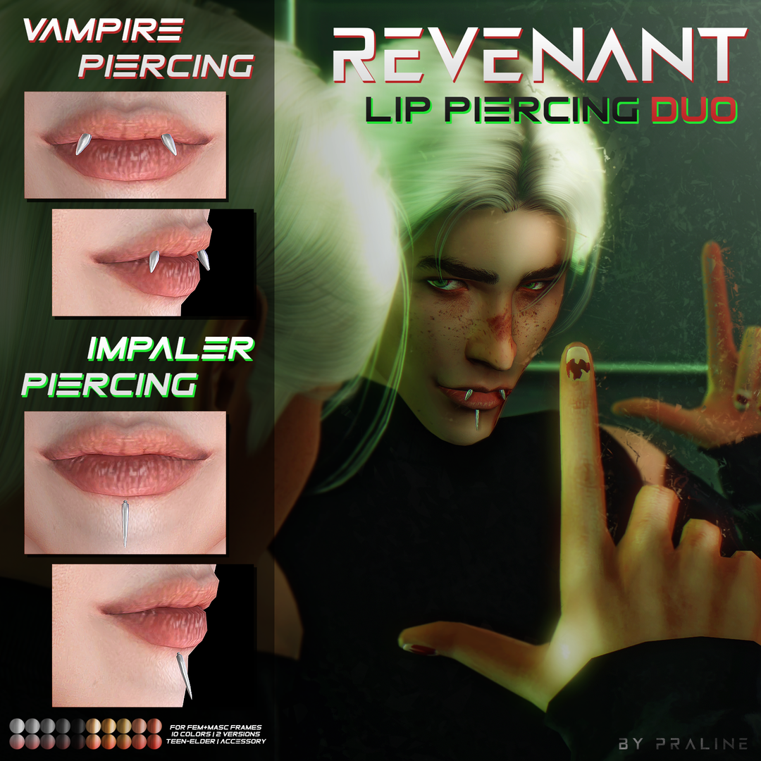 vampire lip piercing