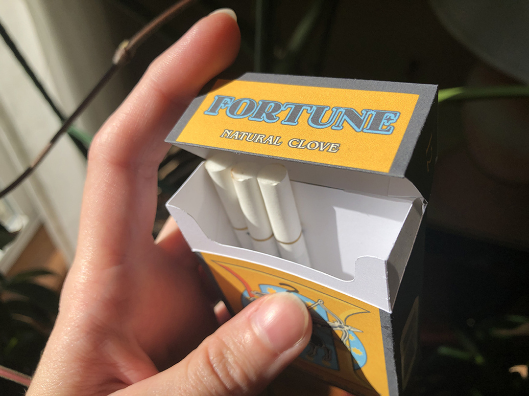 cigarette box template printable