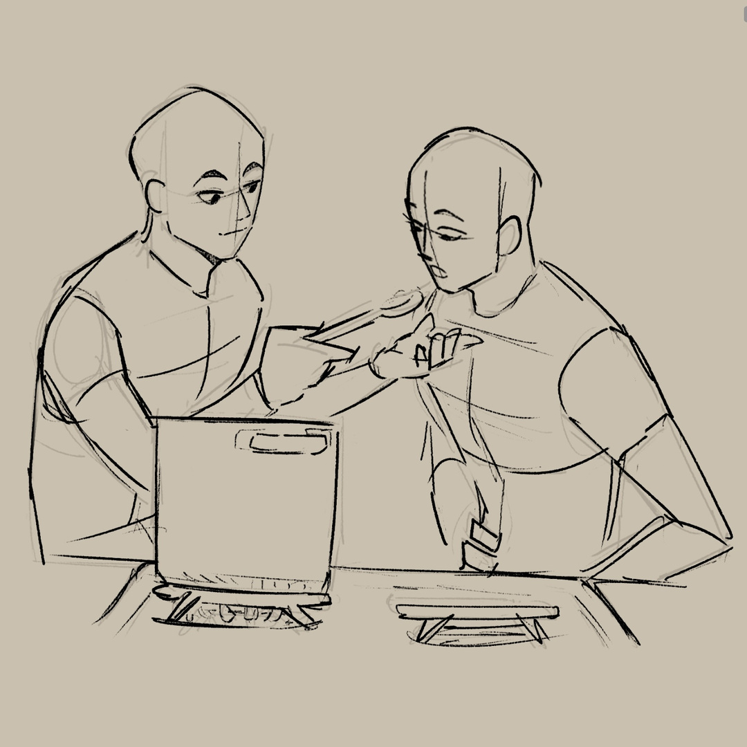 sitting on table pose reference