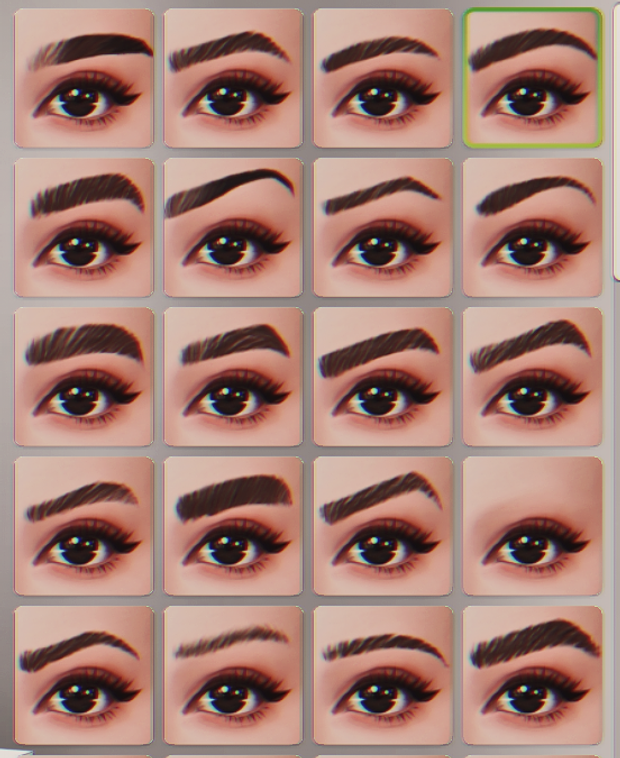 eyebrow texture vrchat